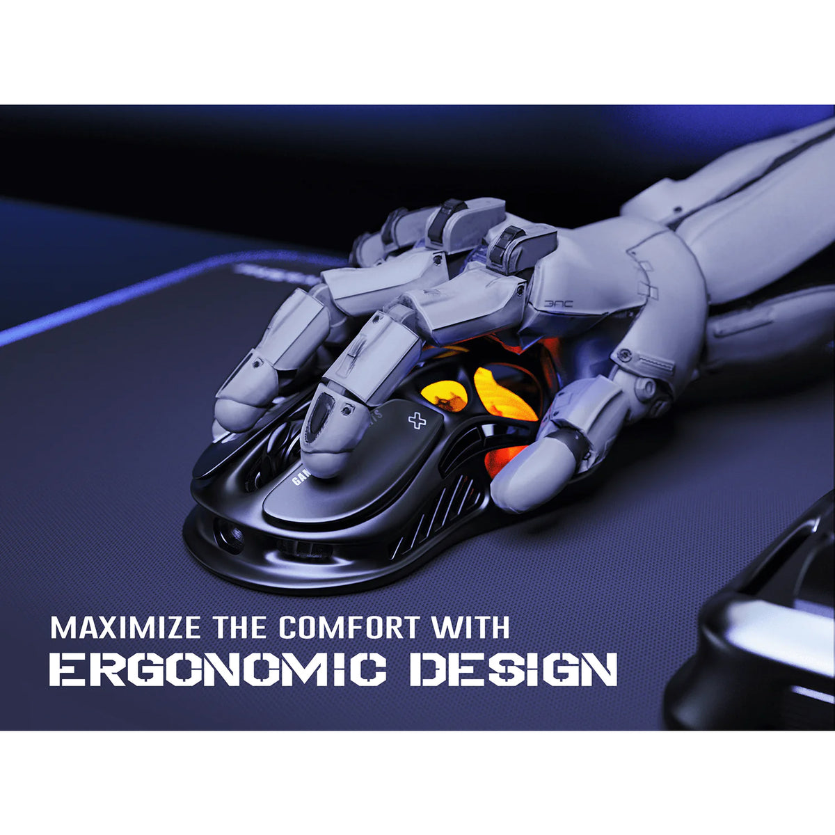 GravaStar Mercury M2 Wireless Gaming Mouse, Stealth Black
