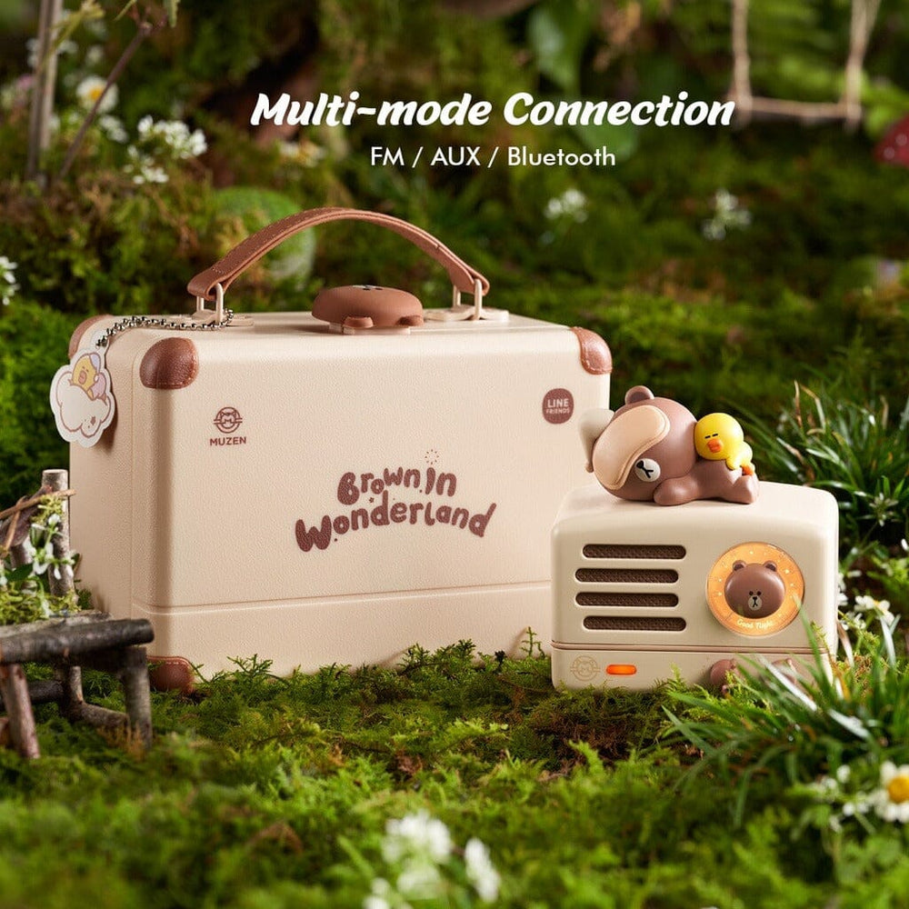 Muzen OTR Metal LINE Friends FM Radio and Bluetooth Speaker CONY Anten