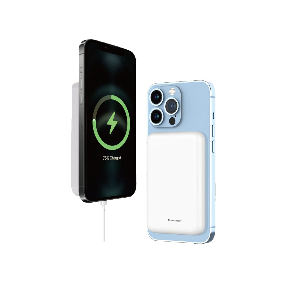 SwitchEasy Supreme Magnetic Wireless Power Bank 5000mah/10000mah, Whit